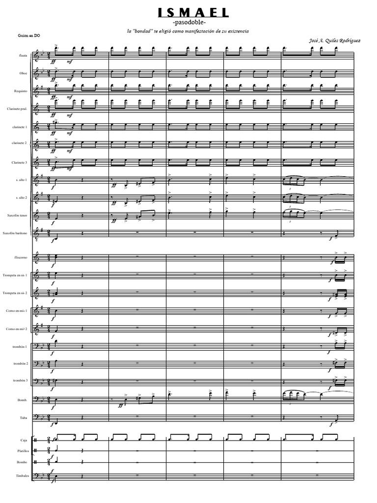 guion_pasodoble_ISMAEL | PDF