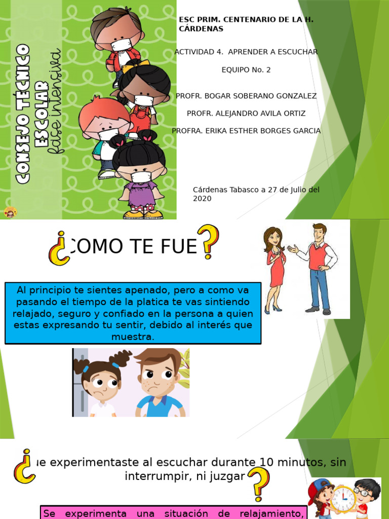 Aprender A Escuchar Equipo | PDF