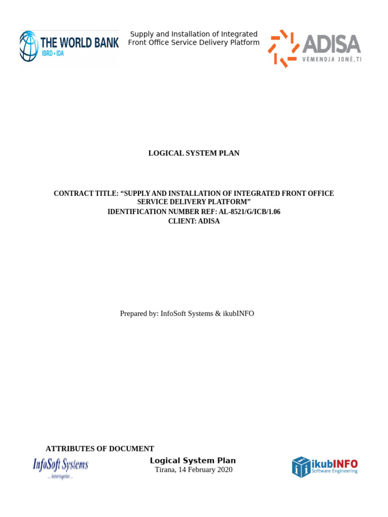 Annex 6 - Logical System Plan | PDF