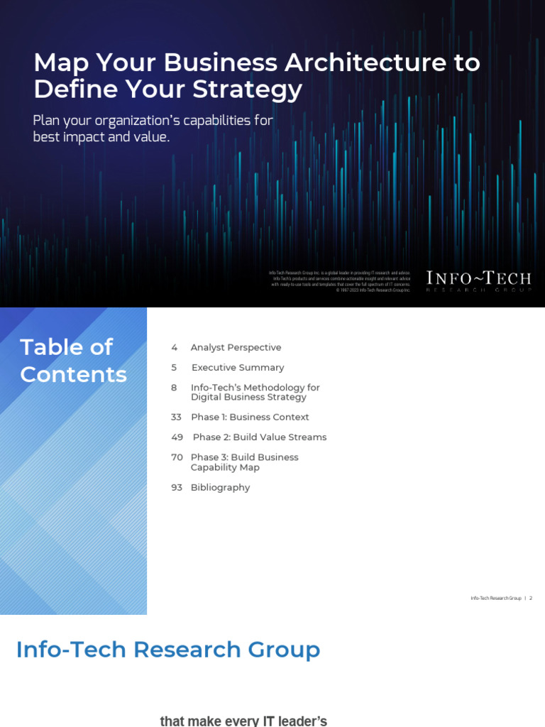 It Map Your Business Architecture To Define Your Strategy Phases 1 3 | PDF