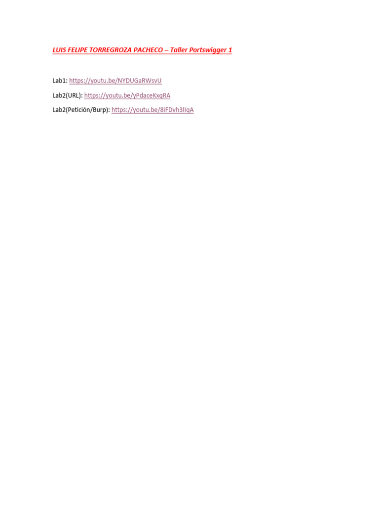 Taller Portswigger 1 | PDF