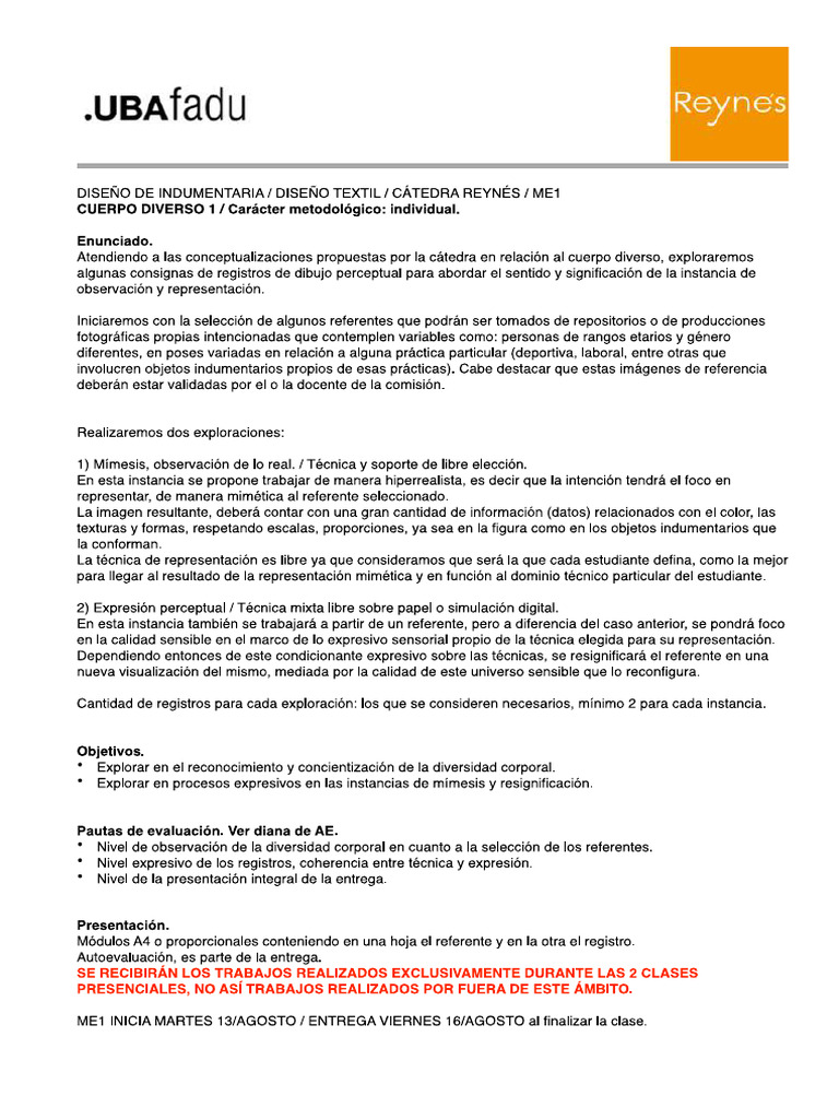 6 Cuerpo Diverso 1 Me1 2024 | PDF