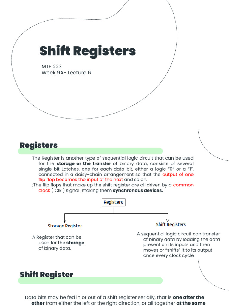 5 Shift Registers | PDF