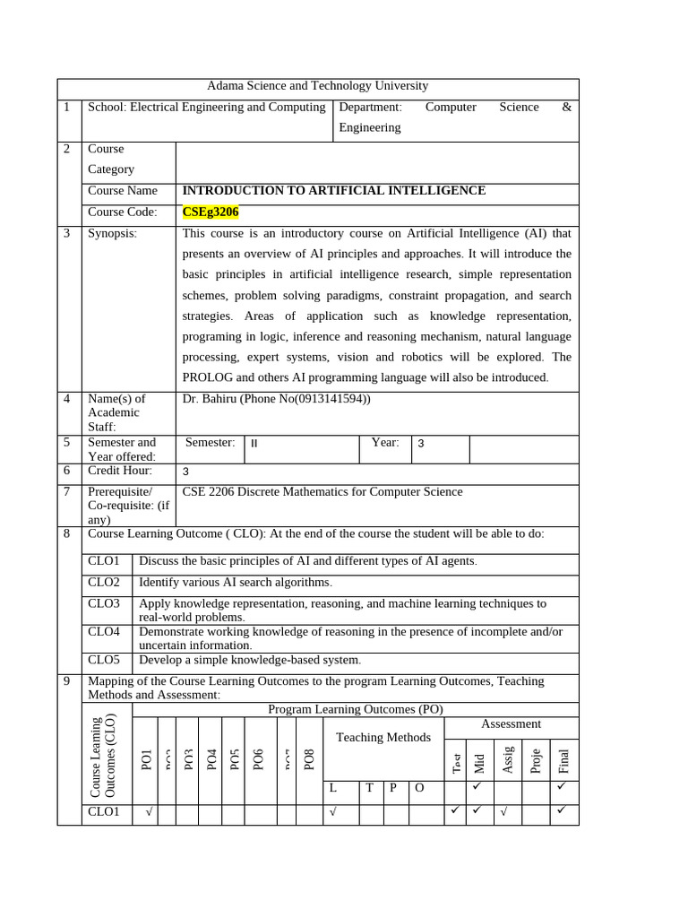 Adama Science and Technology University | PDF