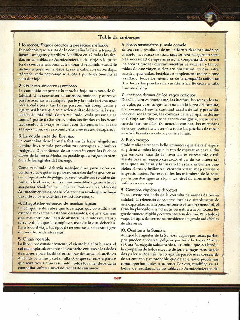 Tabla de Embarque | PDF