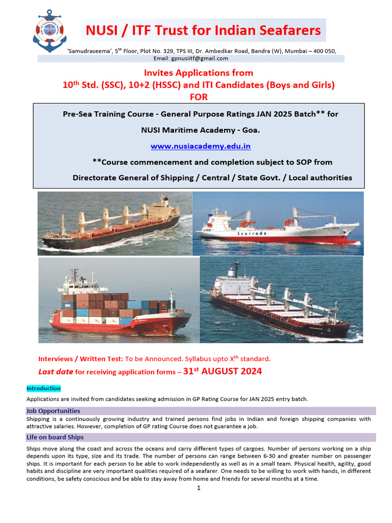 GP JAN 2025 Form and Brochure | PDF