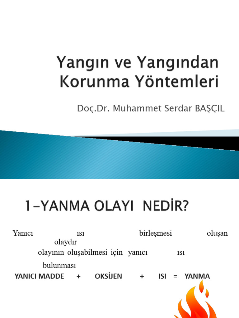 Hafta 4 YangınveKorunmaYöntm | PDF