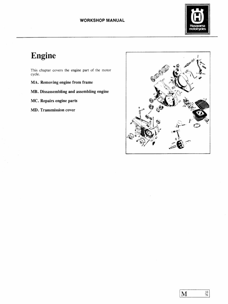 Engine ONLY MK-ML - Workshop - Manual | PDF