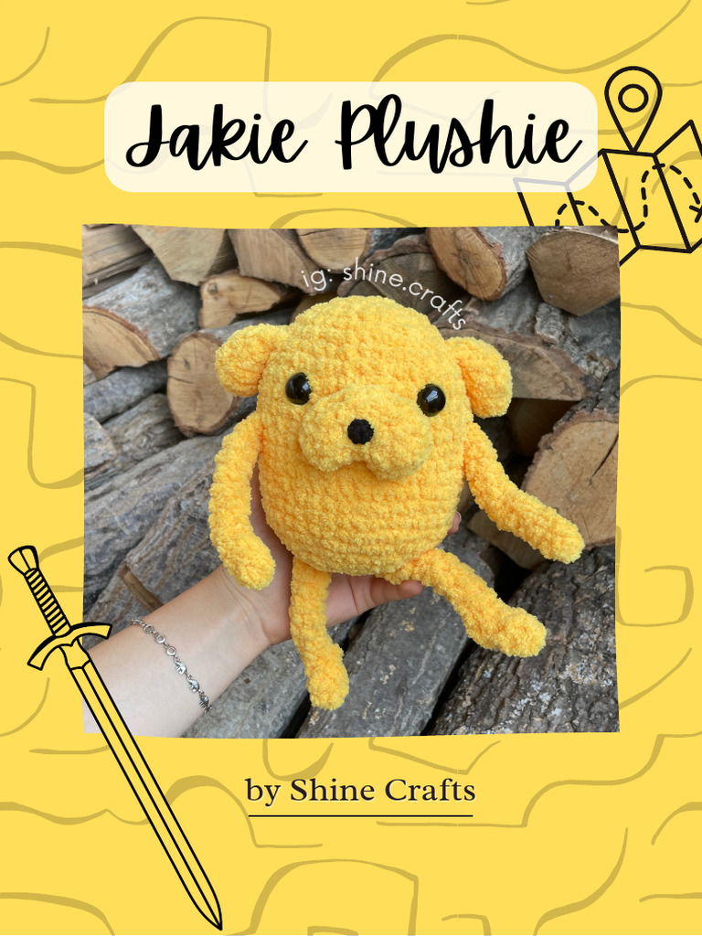 Jakie Plushie Pattern by Shine - Crafts | PDF