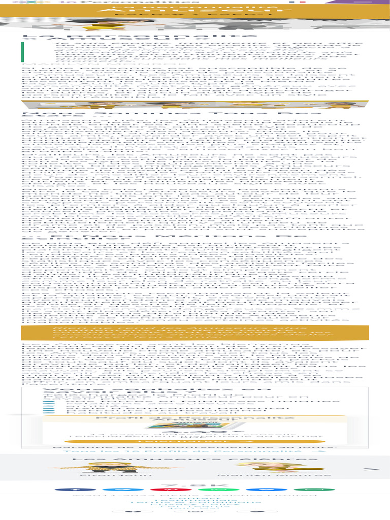 La Personnalité "Amuseur" (ESFP) 16personalities | PDF