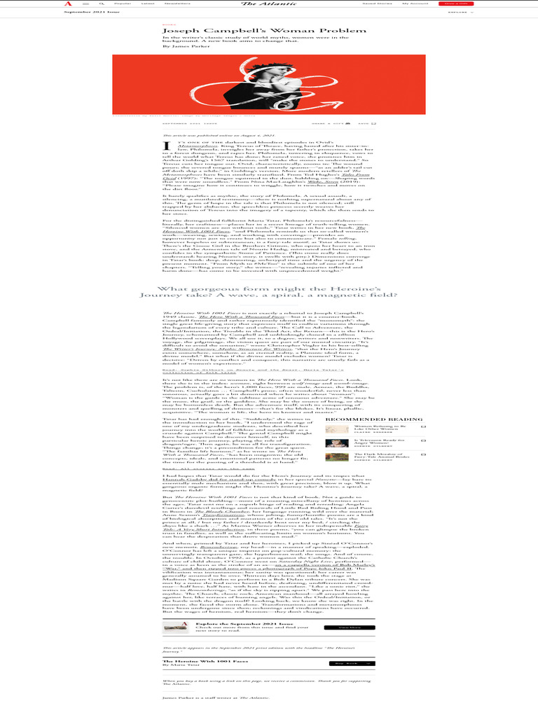 The Heroine With 1001 Faces,' by Maria Tatar - The Atlantic | PDF