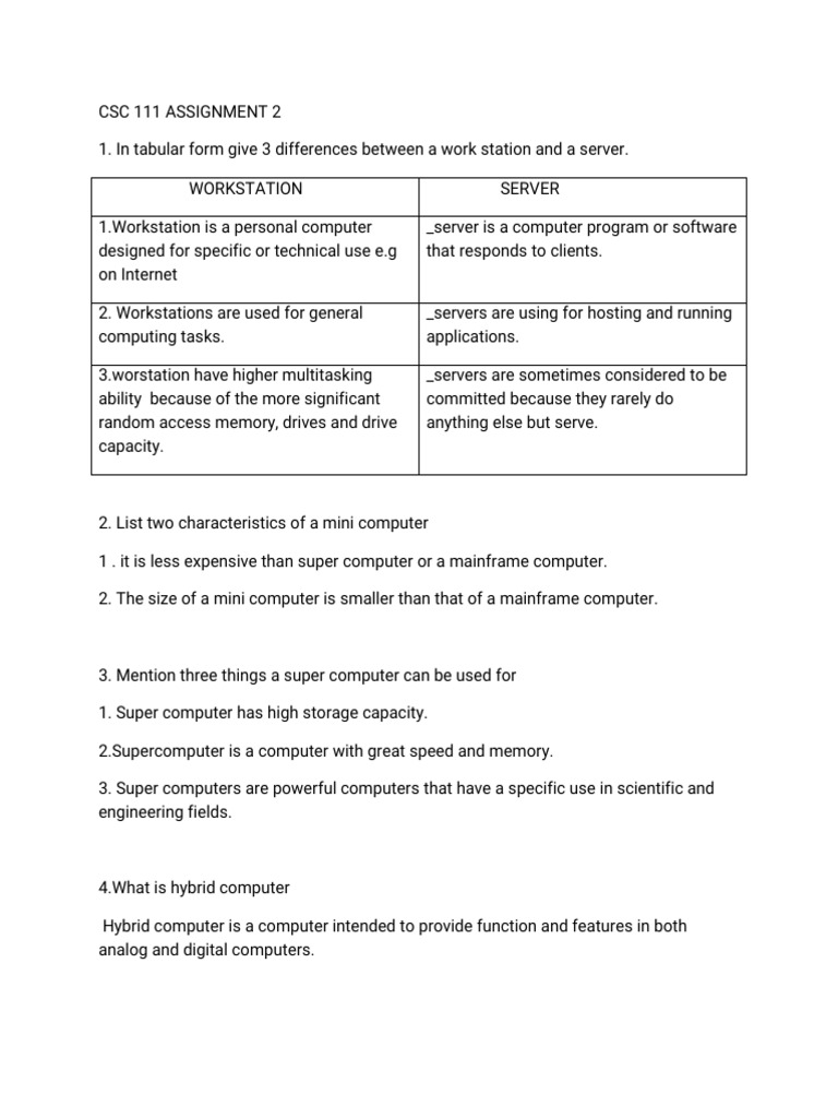 CSC 111 ASSIGNM-WPS Office | PDF CSC 111 ASSIGNM-WPS Office | PDF