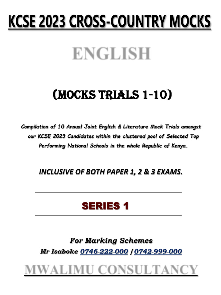 English 2023 C-Country Mocks. | PDF