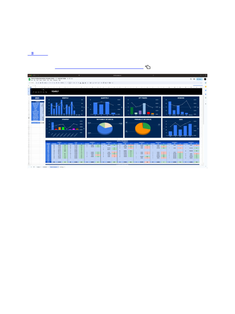 Photon Backtesting Spreadsheet (NOV 2023) | PDF