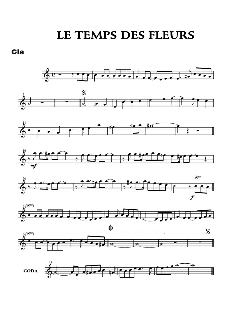 Le Temps Des Fleurs | PDF