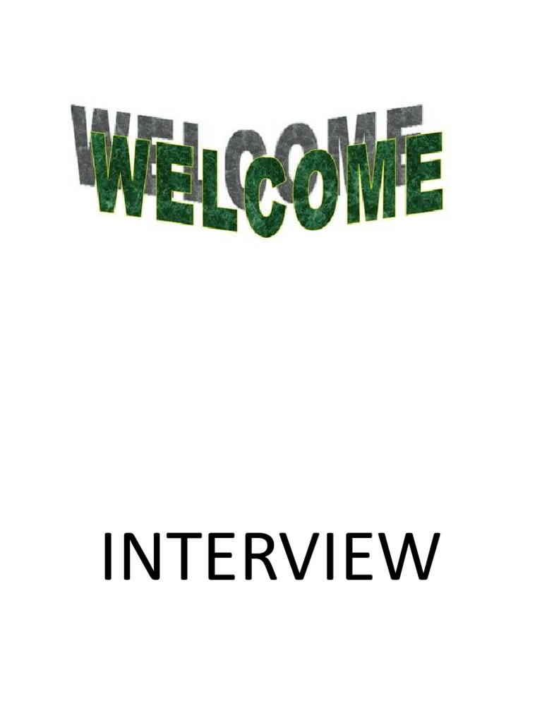 LESSON 3 - All About The Interview | PDF