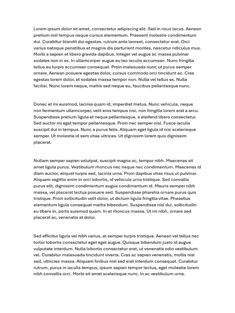 Exemplo de Texto Com Lorem Ipsum | PDF