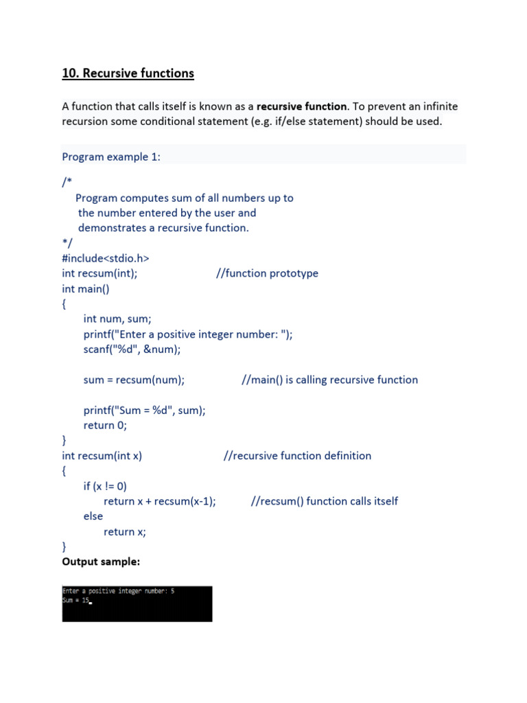 9 - Recursive Functions & Functions Versus Macros | PDF 9 - Recursive Functions & Functions Versus Macros | PDF