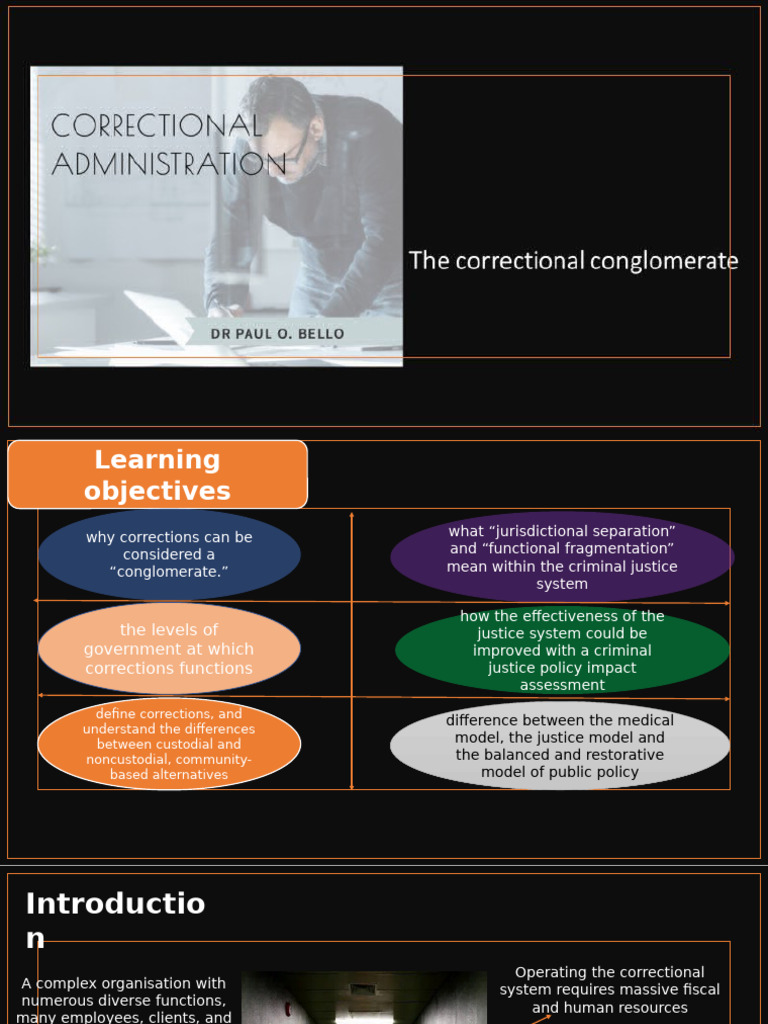 Correctional Conglomerate Theme1 | PDF