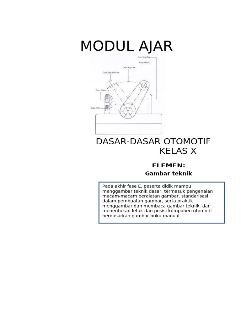 Modul 6 Gambar Teknik | PDF