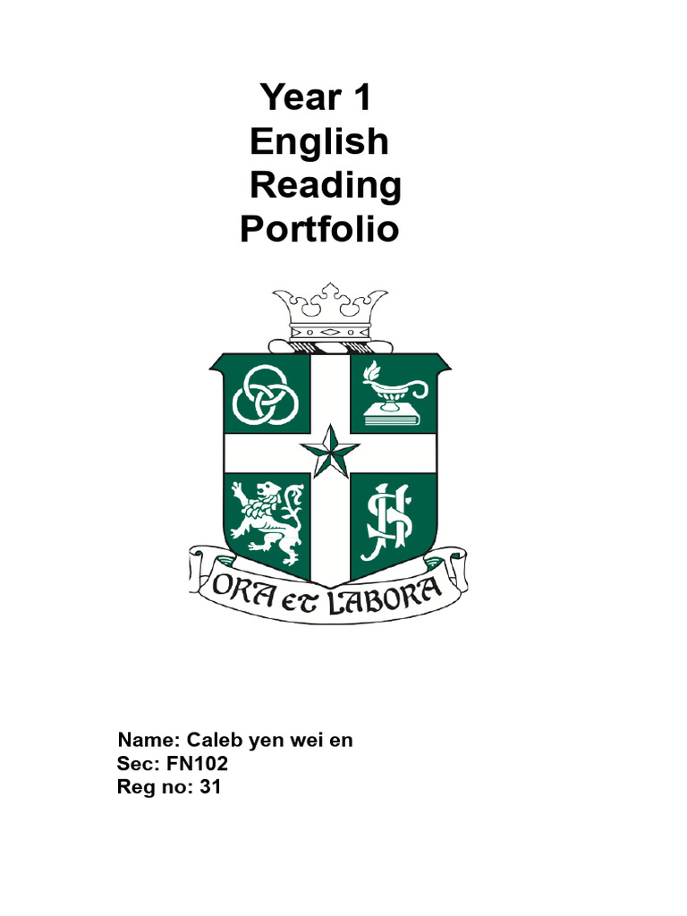 Edited - Blended Learning Task - Organising The Reading Portfolio (1) (2) (1) QQQ | PDF