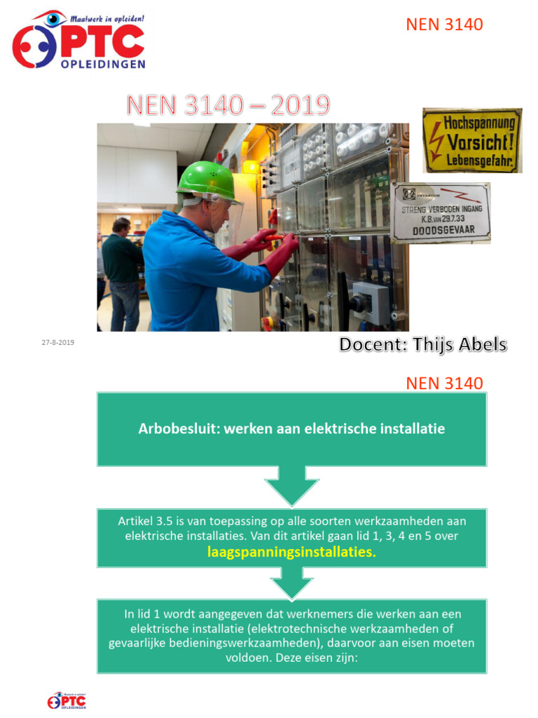 NEN3140-2019 presentatie | PDF