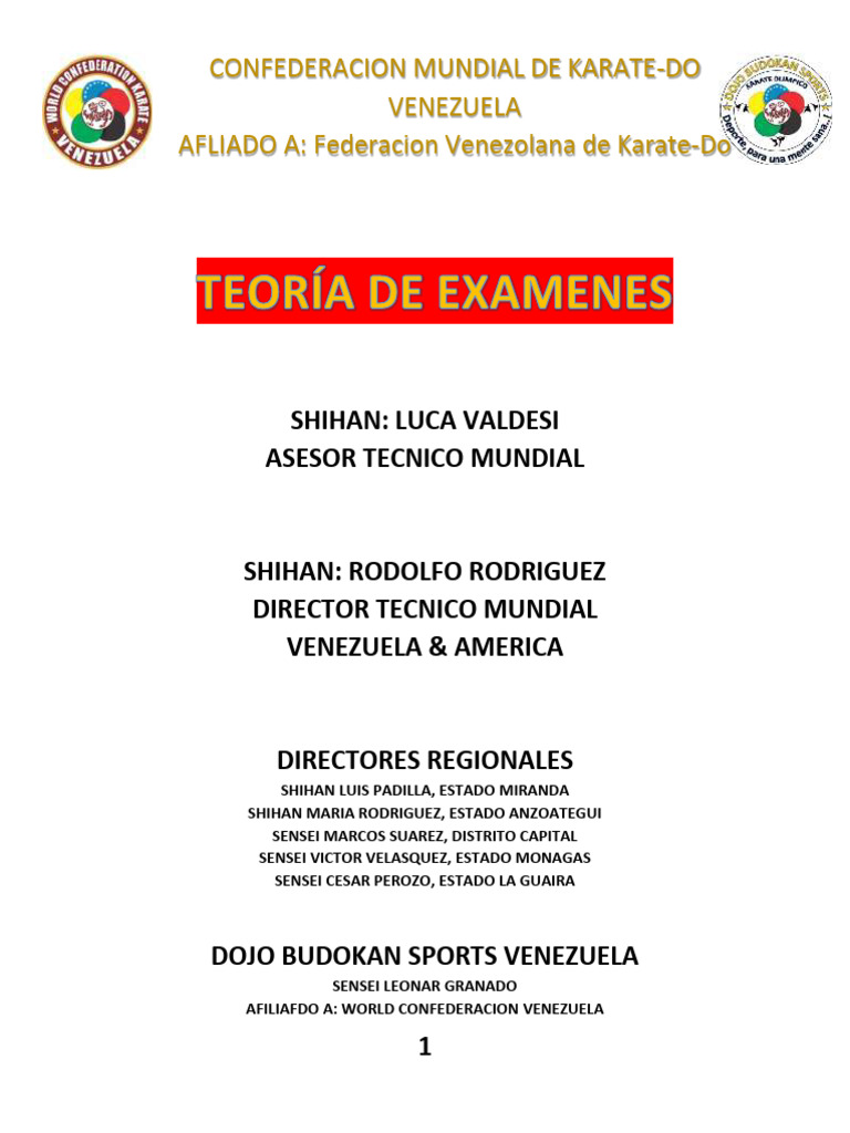 Guia de Karate Dojo Budokan Sports | PDF