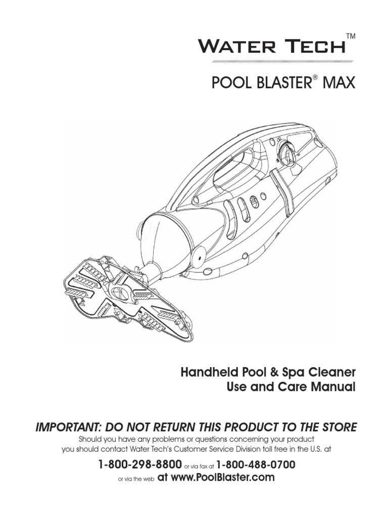 Water Tech Pool Blaster Max Manual | PDF | Electromagnetic Interference ...