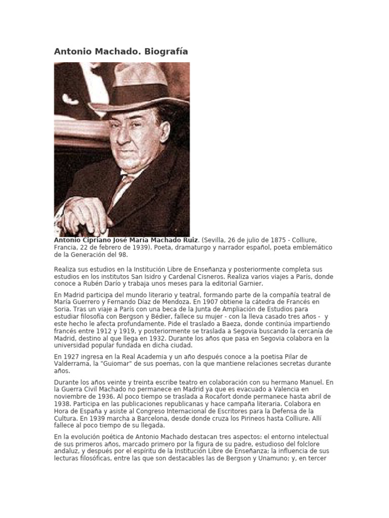 Antonio Machado | PDF