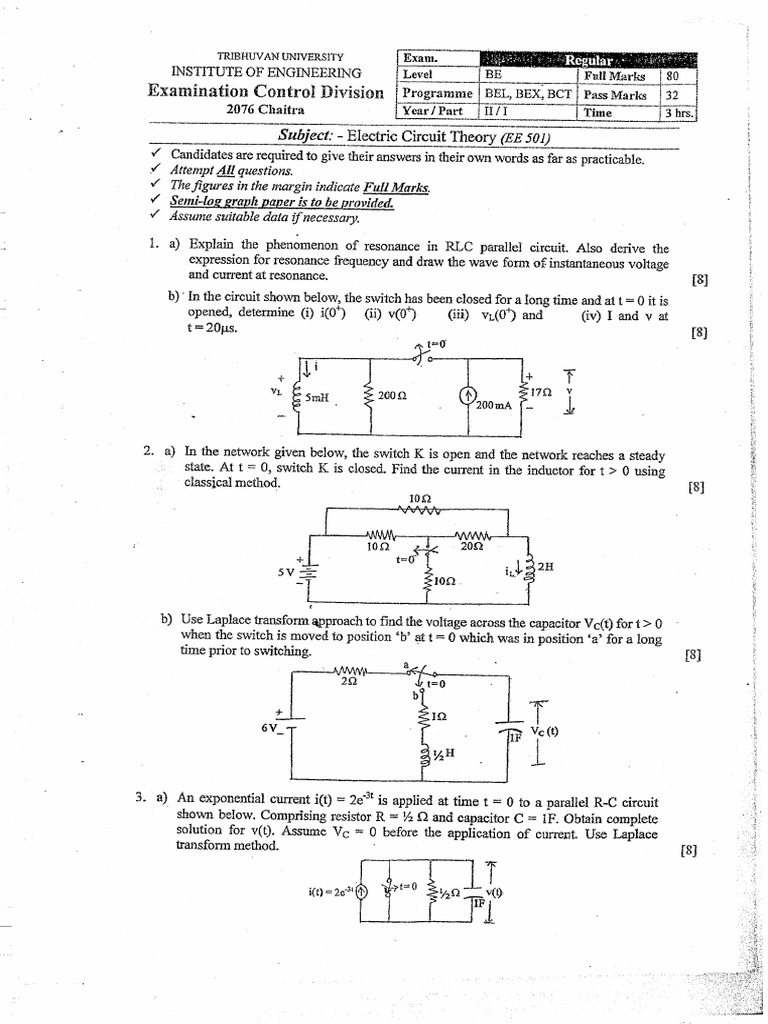 Electric Circuits Theory | PDF