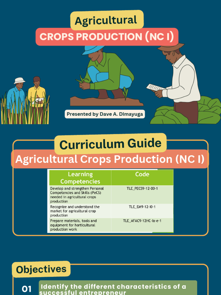 Agri Crop Prod Lesson Plan | PDF