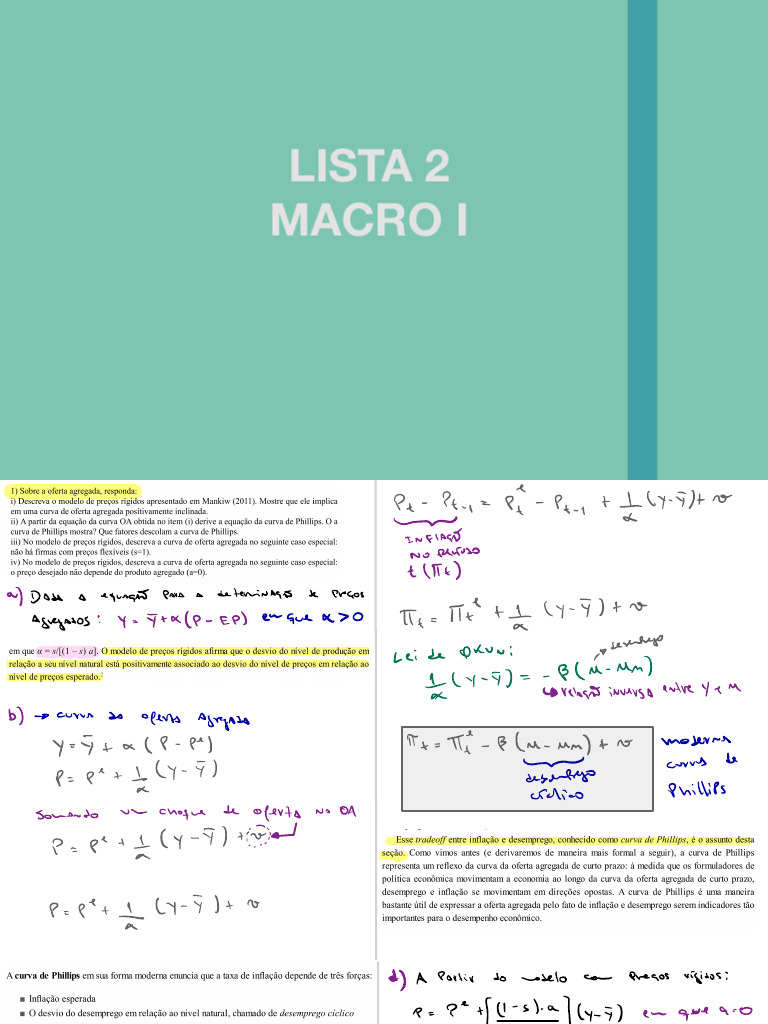 Lista 2 Macro | PDF