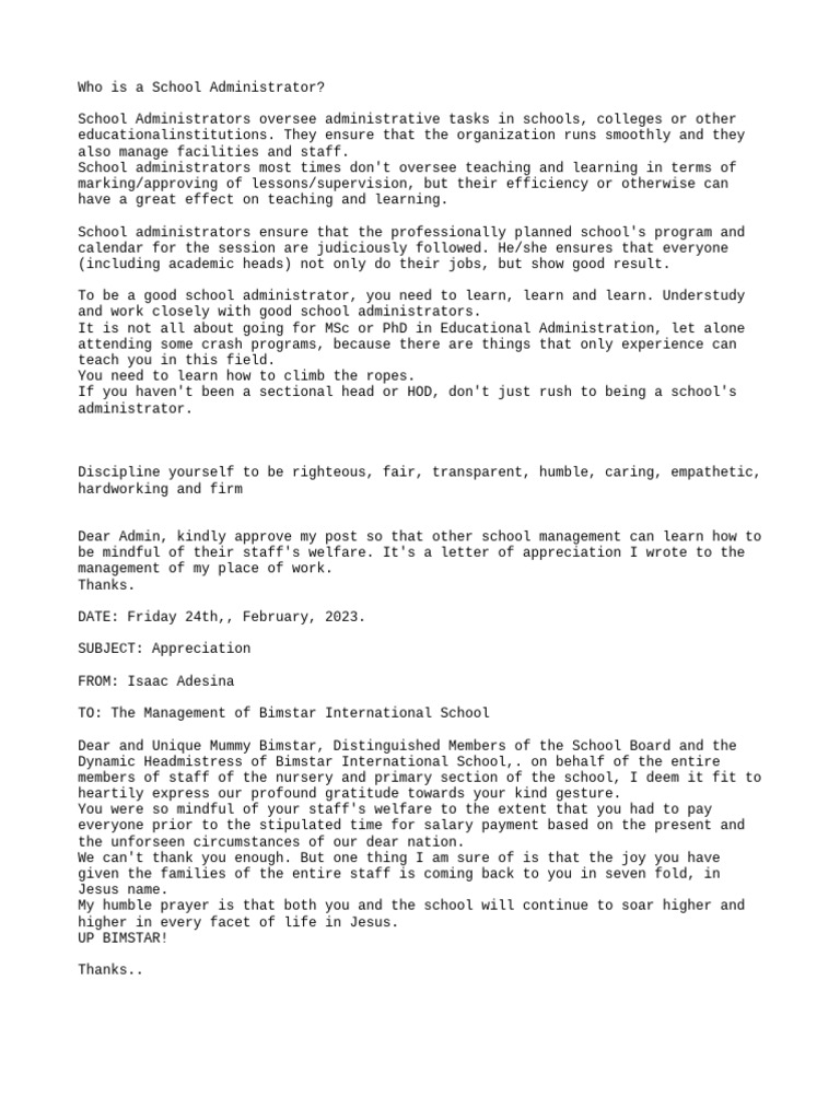 Admin - 1 | PDF
