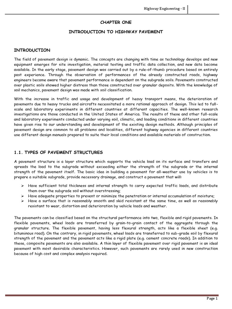 Highway Engineering II (MODULE) | PDF