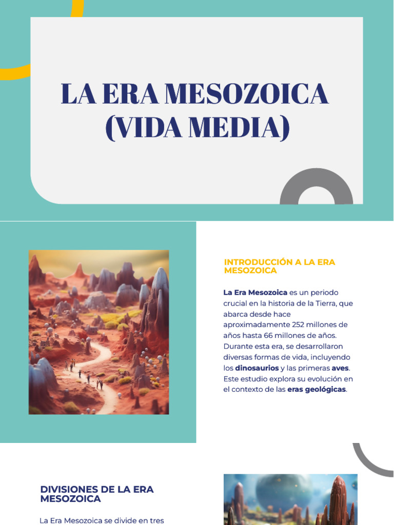 Wepik Exploracion Detallada de La Era Mesozoica Evolucion de La Vida en ...