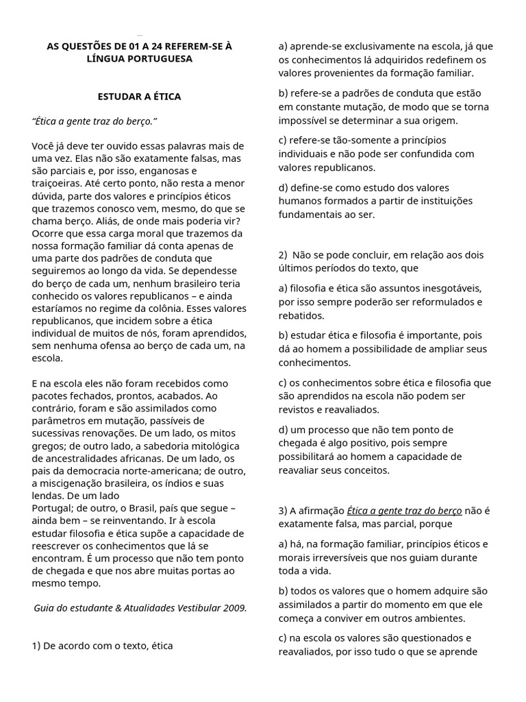 4° Simulado Eear | PDF