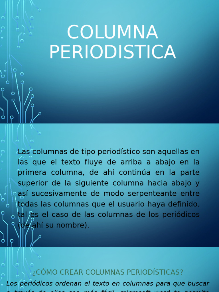 Columna Periodistica | PDF