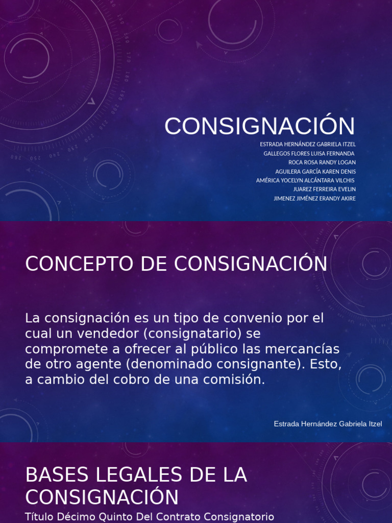 Consignación | PDF
