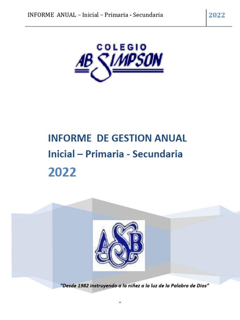 Informe de Gestion Anual 2022 | PDF