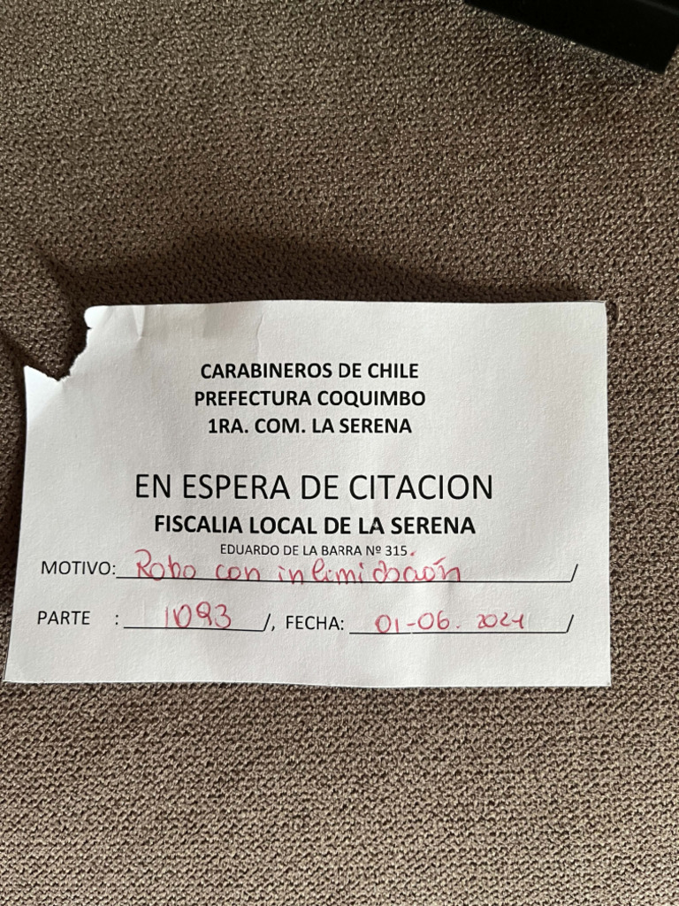 Parte Policial | PDF