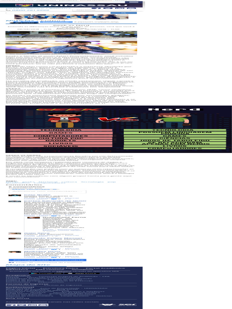 Geek Vs Nerd Uninassau | PDF