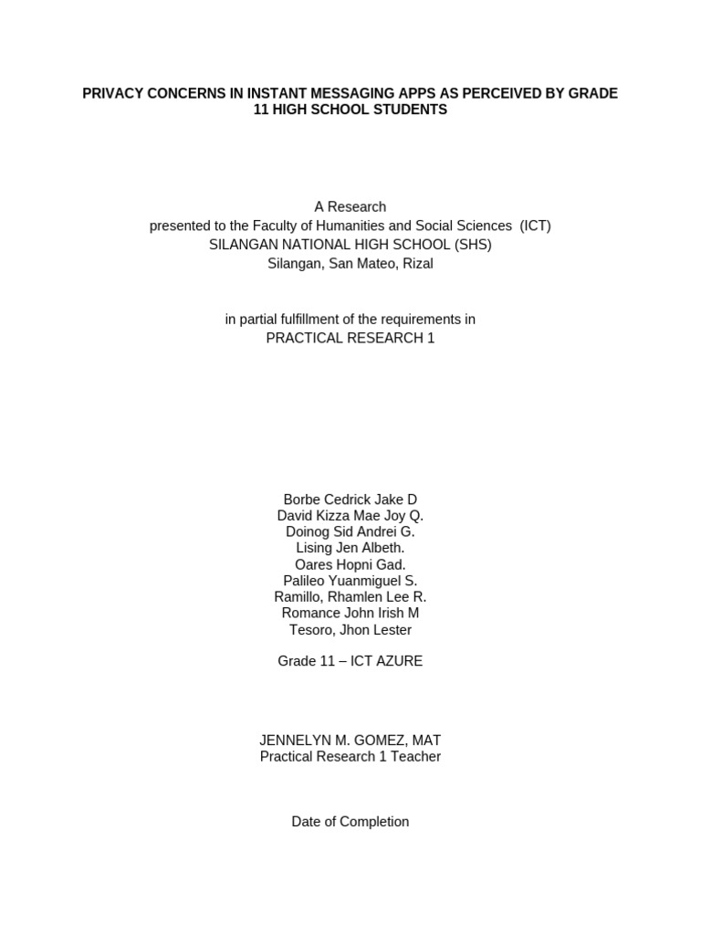 Chapter 1 Revised | PDF