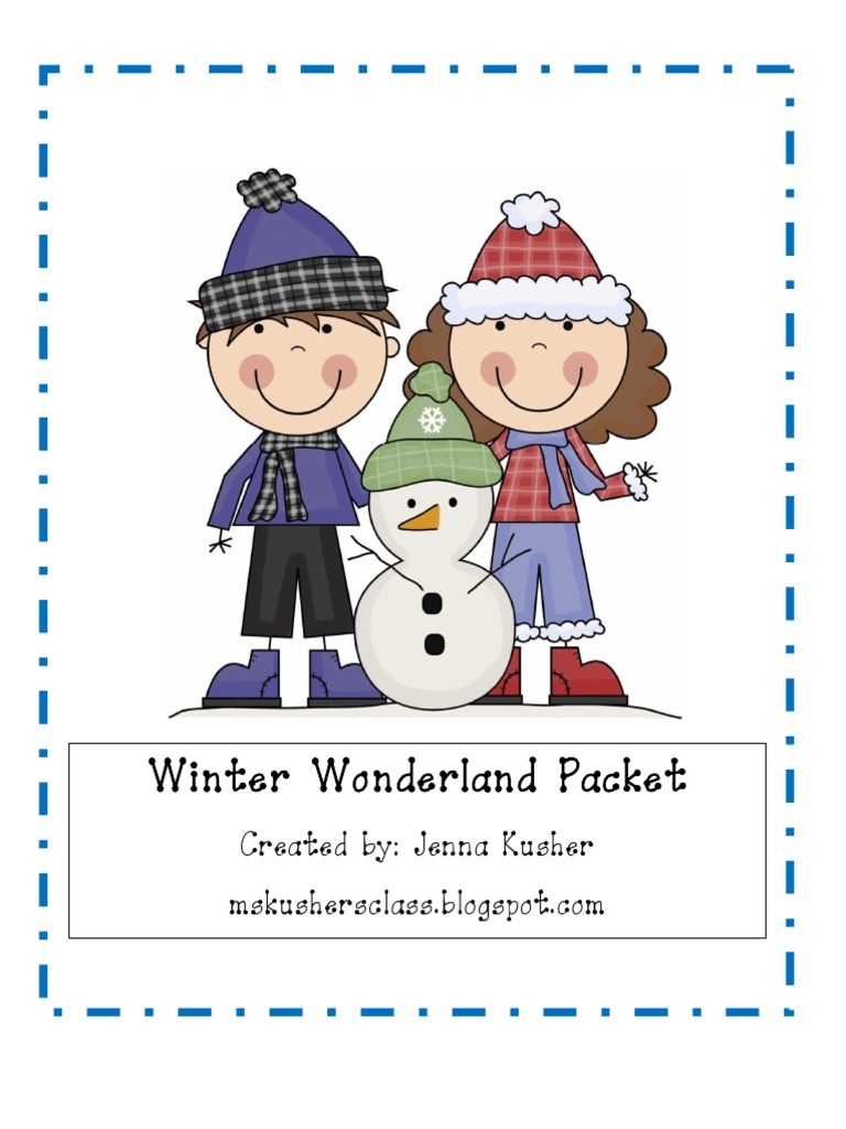 Winter Wonderland Literacy Packet | PDF | Verb | Languages