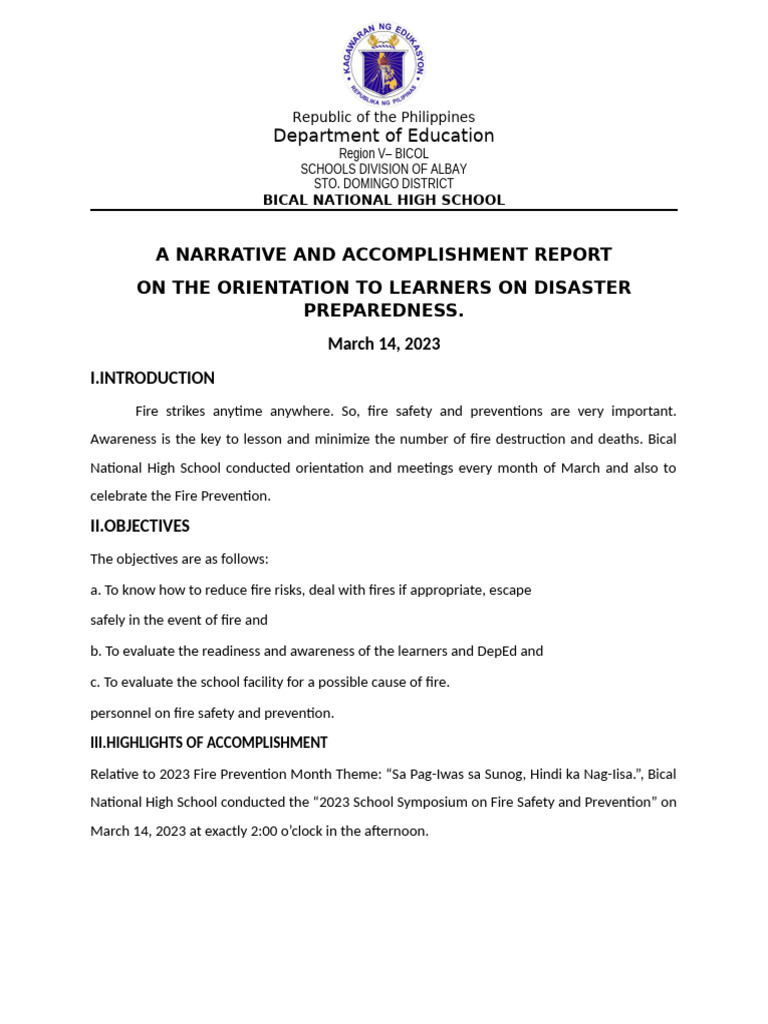 Fire Safety Inspection by The BFP | PDF