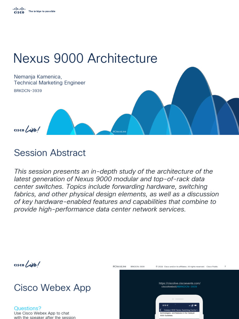 Nexus 9000 Architecture: Nemanja Kamenica, Technical Marketing Engineer | PDF