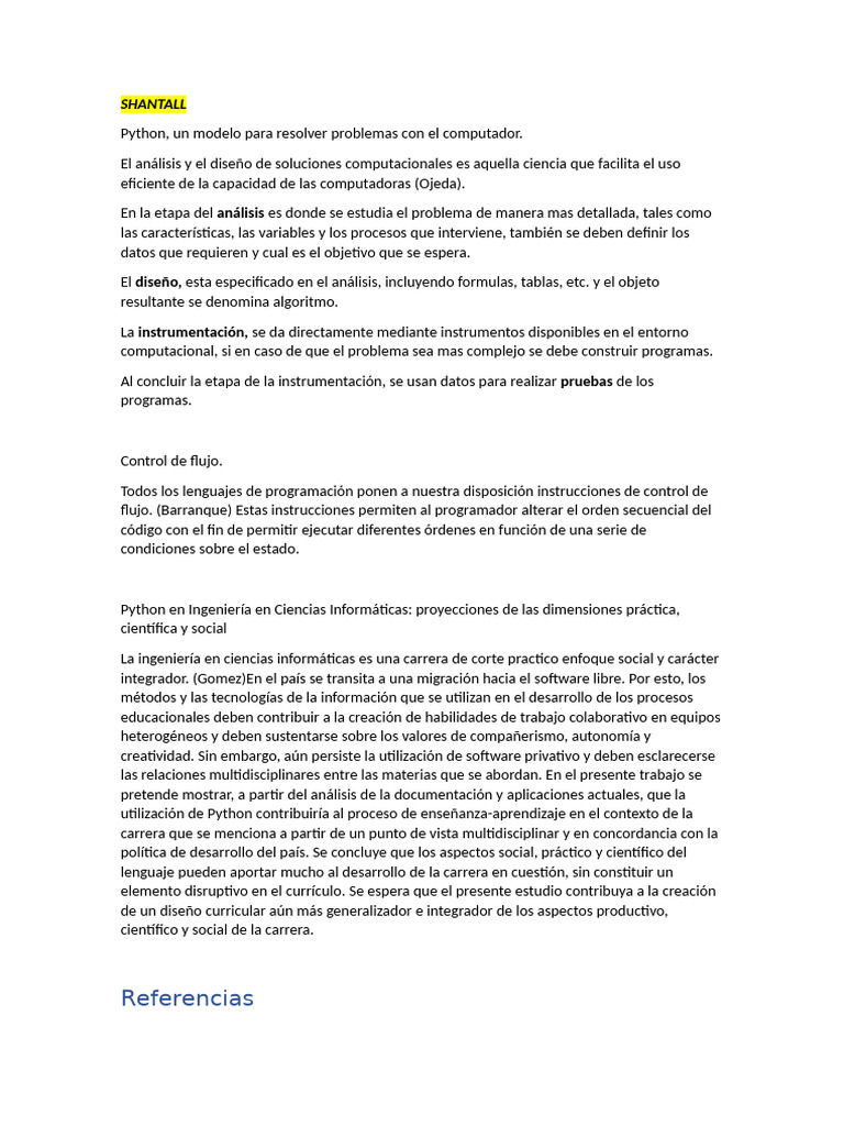 Resumen Python. | PDF