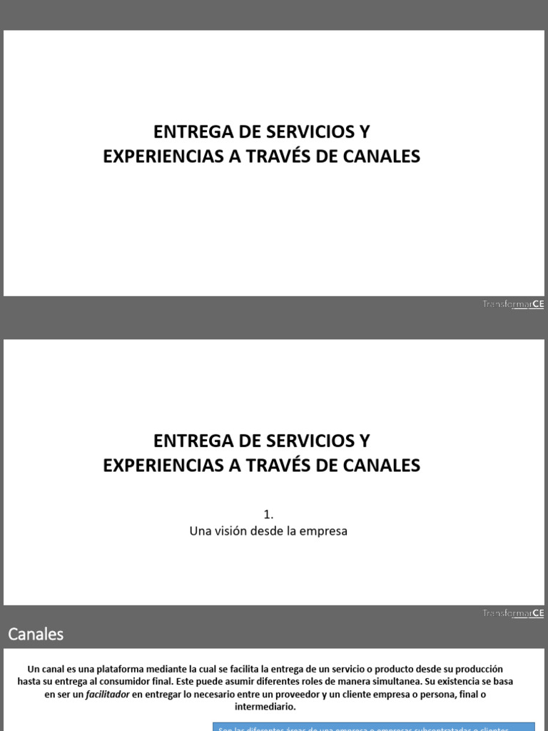 Presentación 2 Unidad 2 - Canales | PDF