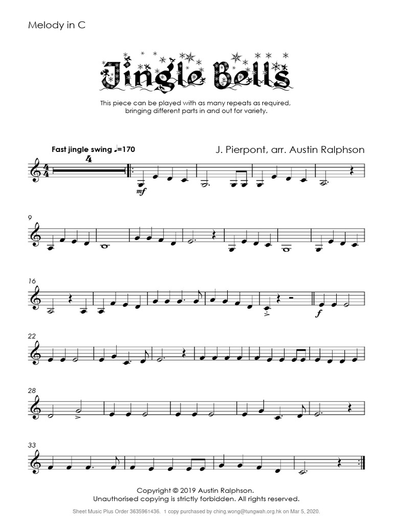 Jingle Bells Flexi Band in C | PDF
