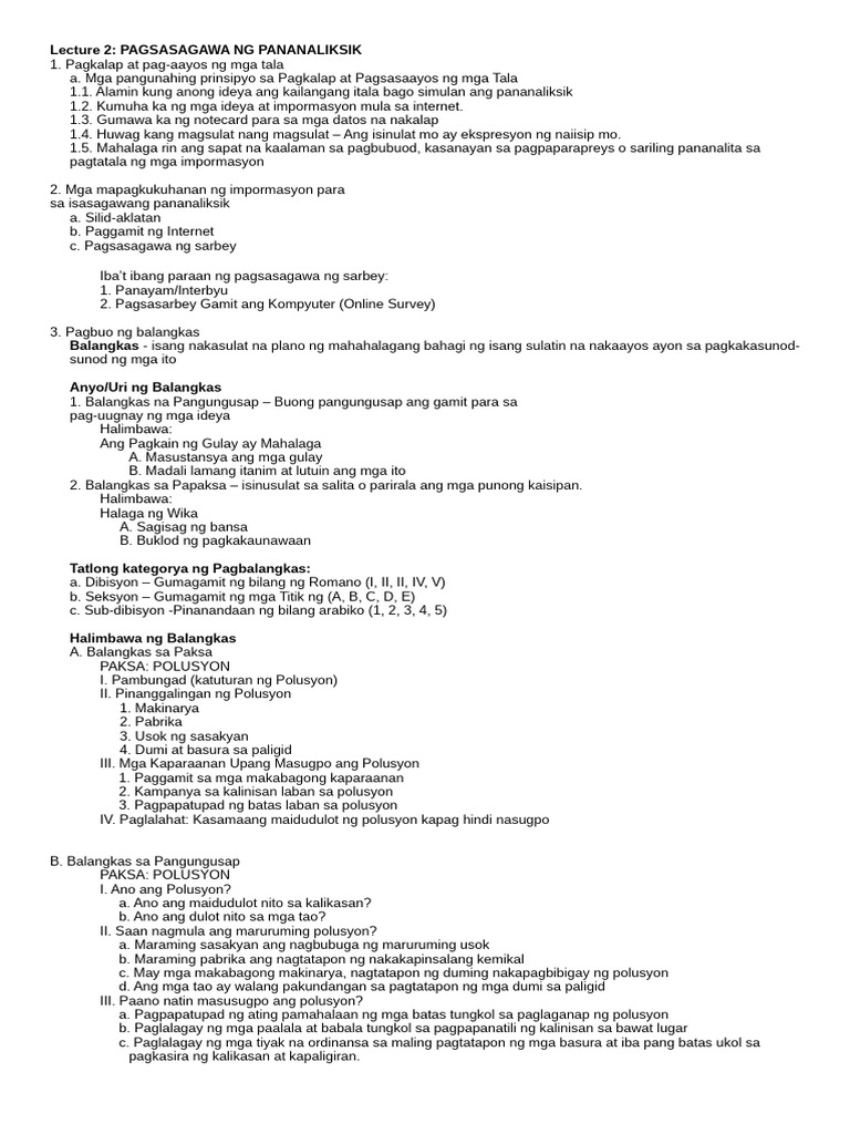 HALIMBAWA-NG-PAGBABALANGKAS | PDF