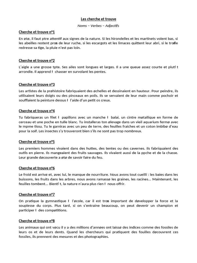 Cherche Et Trouve | PDF